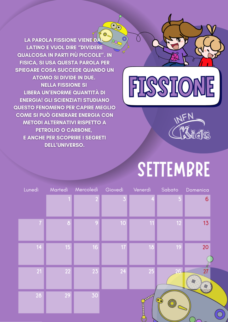 Il nostro calendario 2026! – INFN Kids